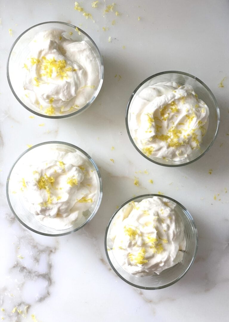 Classic Lemon Syllabub Dessert - The Family Food Kitchen