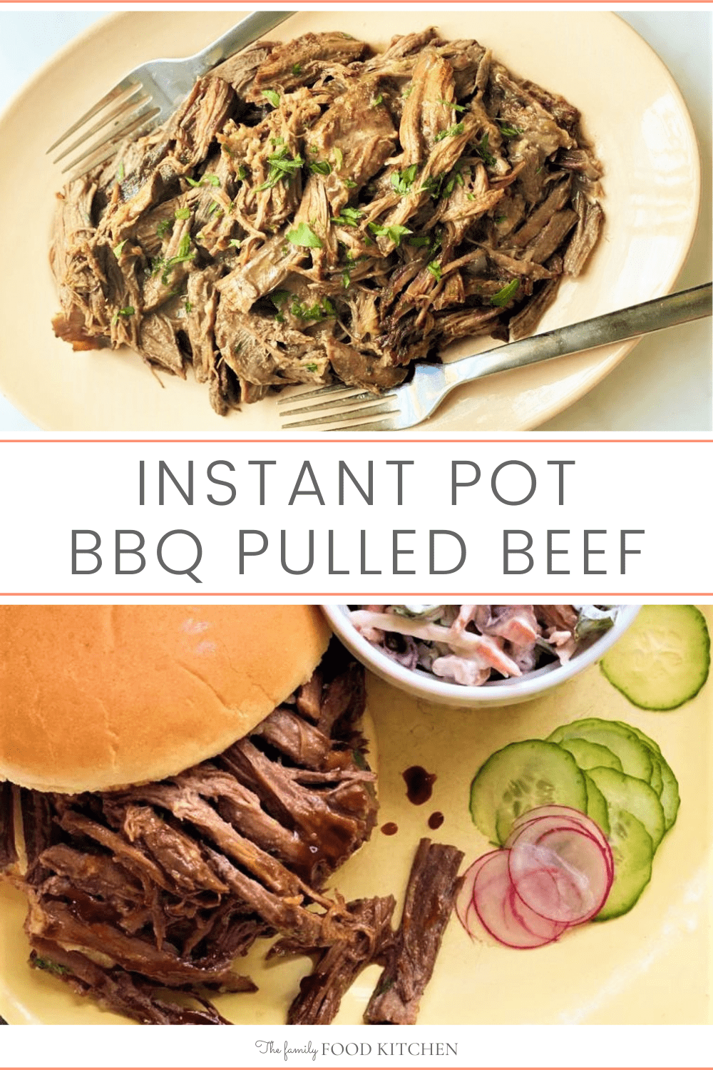 Shredded Beef Instant Pot Recipe - 5 Ingredients - The Family Food Kitchen