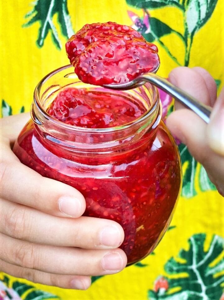 Easy Chia Seed Raspberry Jam Recipe