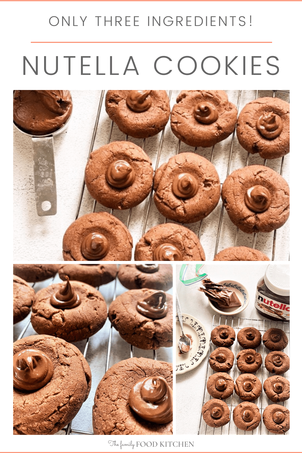 3 Ingredient Nutella Cookies - The Family Food Kitchen