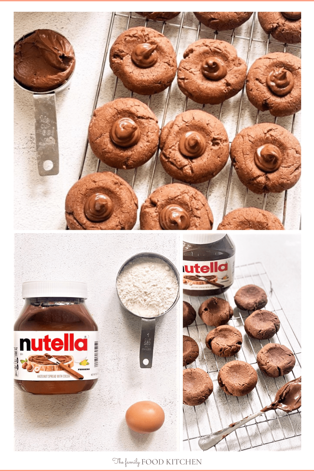 3 Ingredient Nutella Cookies - The Family Food Kitchen
