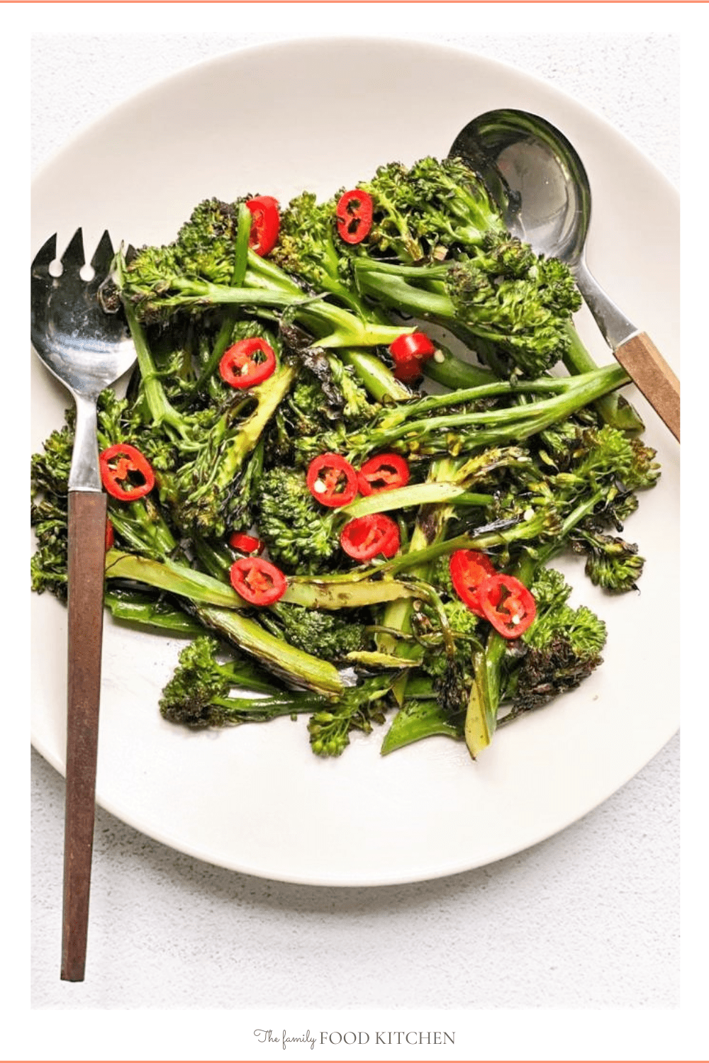 Charred Broccolini with Lemon & Chili - The Family Food Kitchen