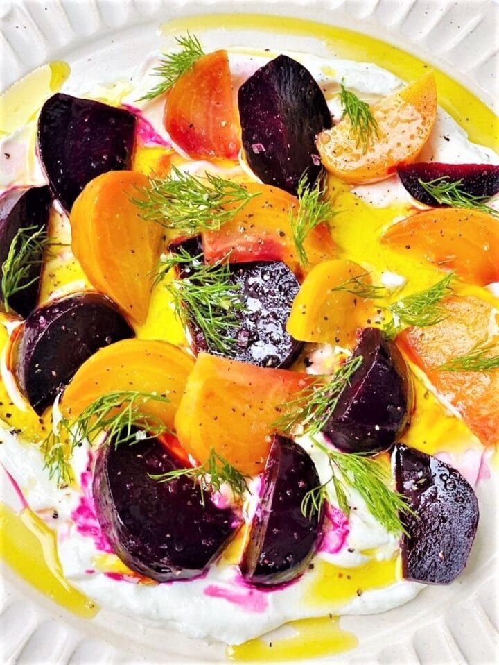 Beet & Yogurt Salad (Patzarosalata) - The Family Food Kitchen