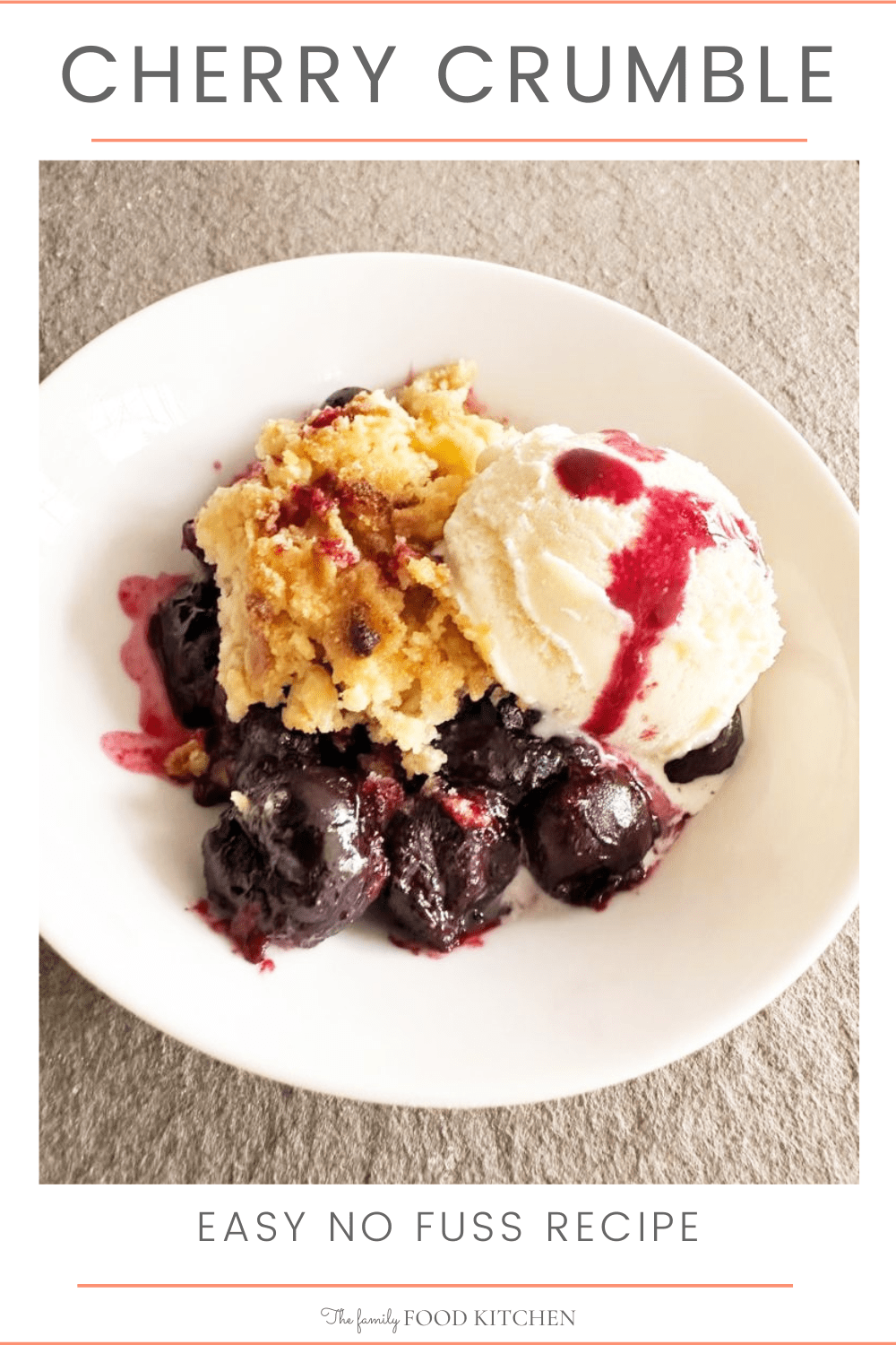 Easy Cherry Crumble Recipe (with Frozen or Fresh Cherries) - The Family ...