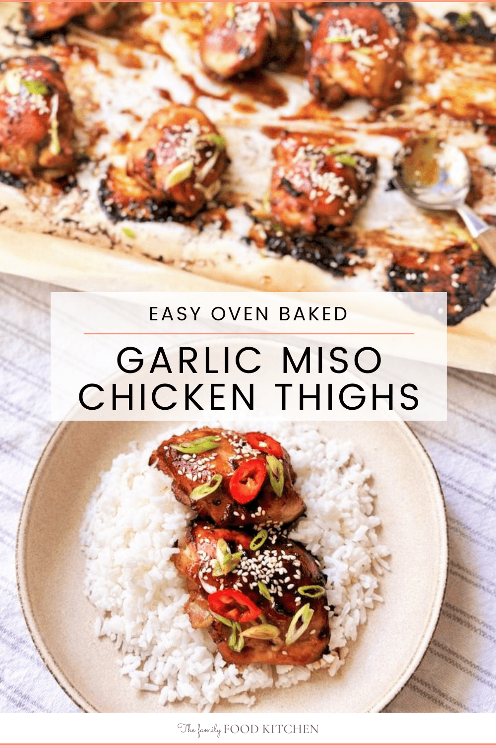 Easy Miso Chicken Thighs - The Family Food Kitchen