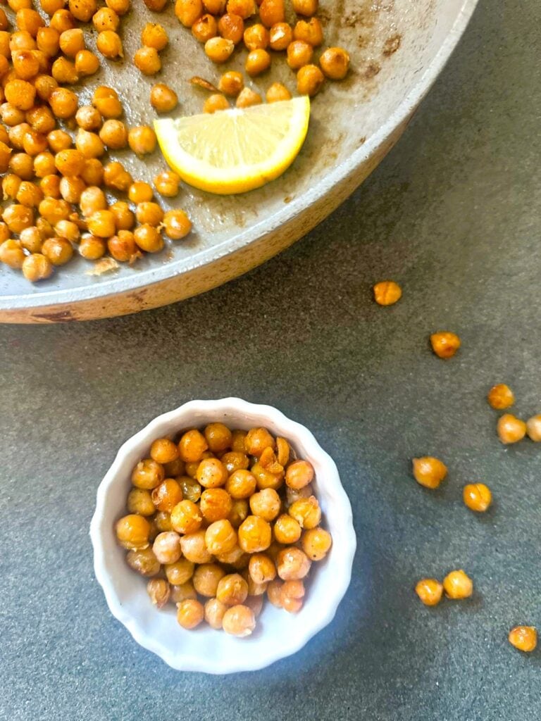 Crunchy Chickpea Croutons (for salads and soups) - The Family Food Kitchen
