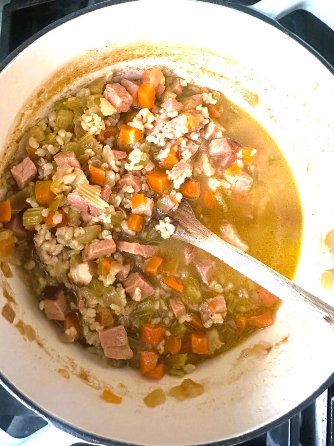 Easy Ham & Rice Soup Recipe (With or Without Cream) - The Family Food ...