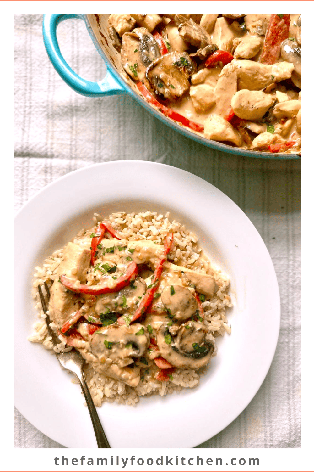 Easy Chicken Alexander Recipe with Mushrooms & Bell Peppers - The ...