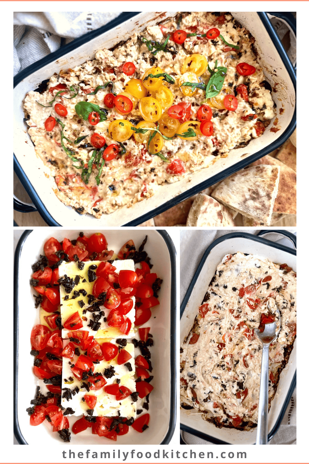 Hot Baked Feta Cheese Dip with Honey - Simple Recipe - The Family Food ...