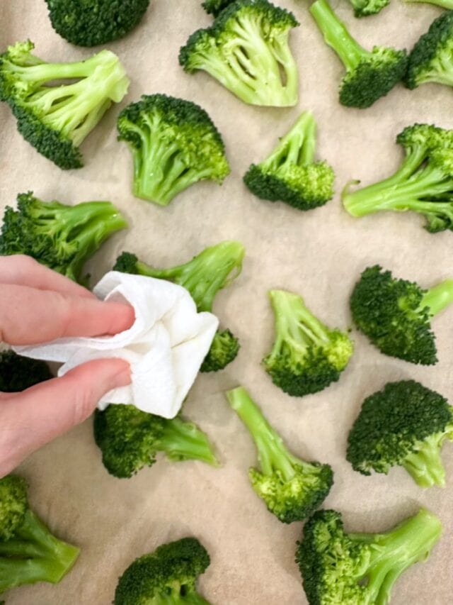 Smashed Broccoli with Parmesan