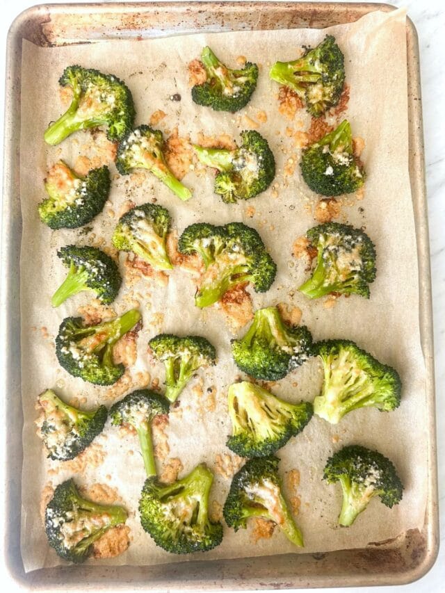 Smashed Broccoli with Parmesan
