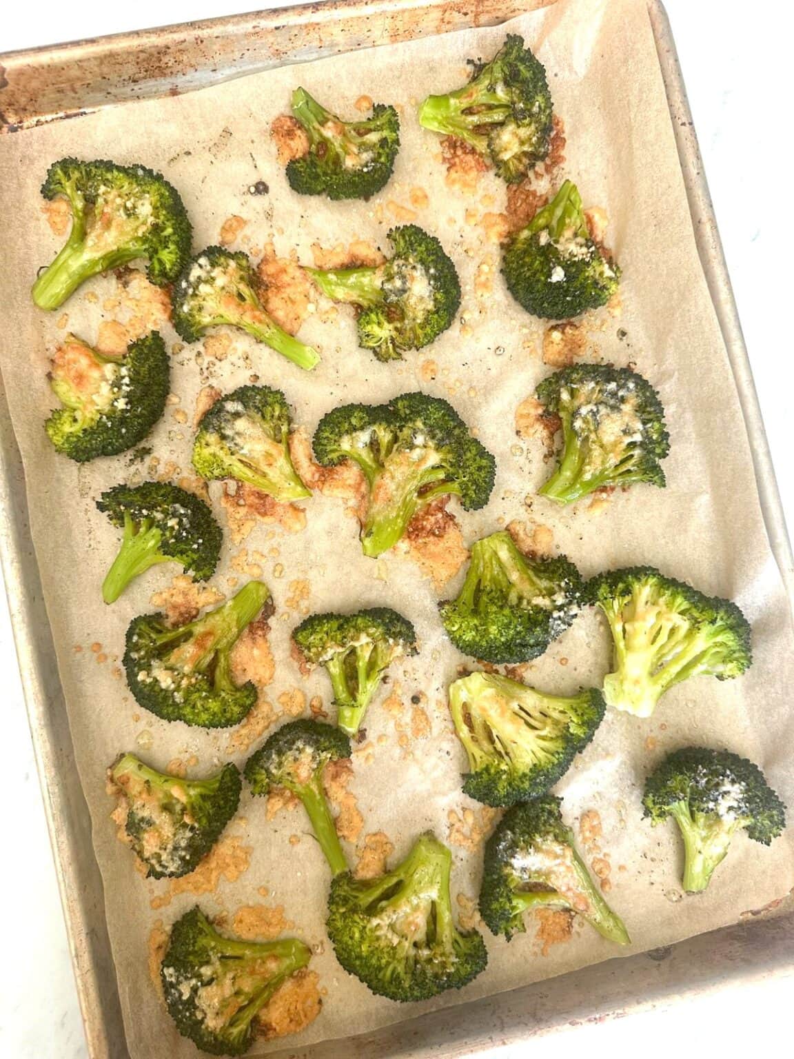 Smashed Broccoli with Parmesan