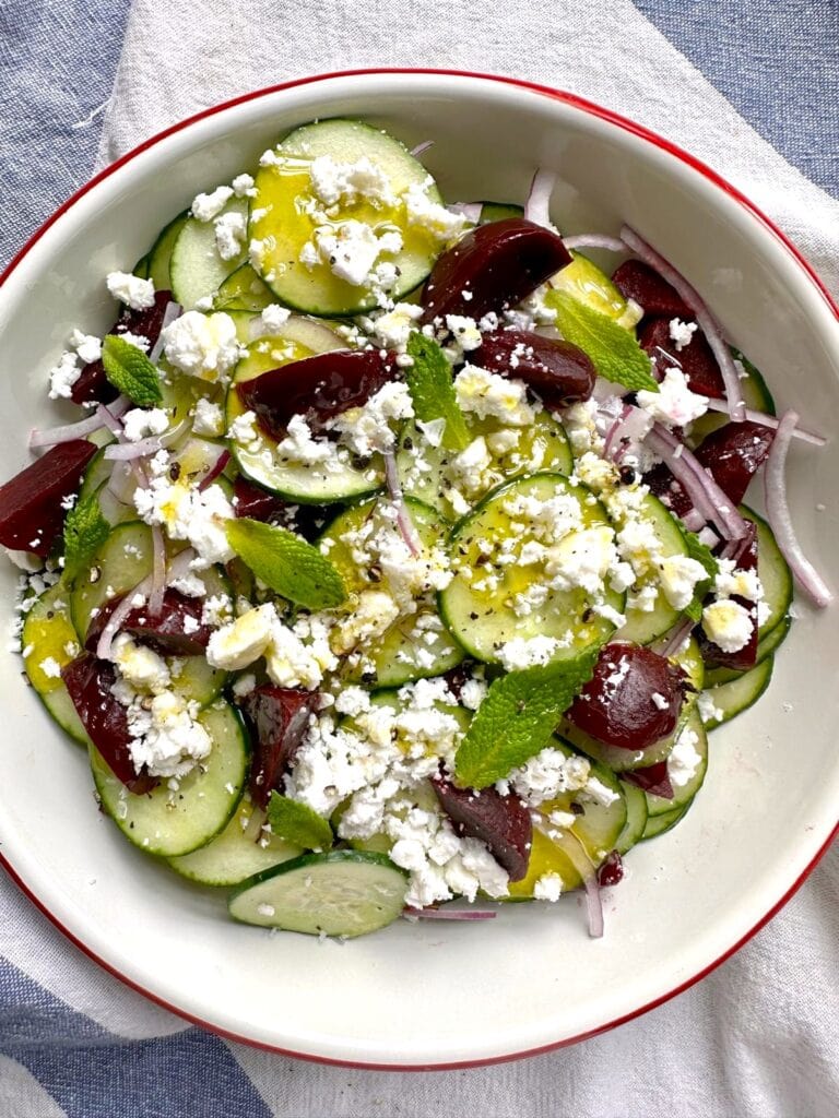 Easy Beetroot & Walnut Salad with Feta Recipe - The Family Food Kitchen