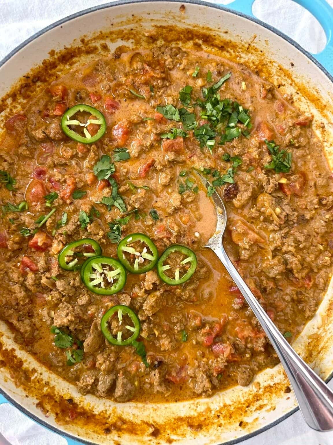 Easy Ground Pork Chili Recipe with White Beans - The Family Food Kitchen