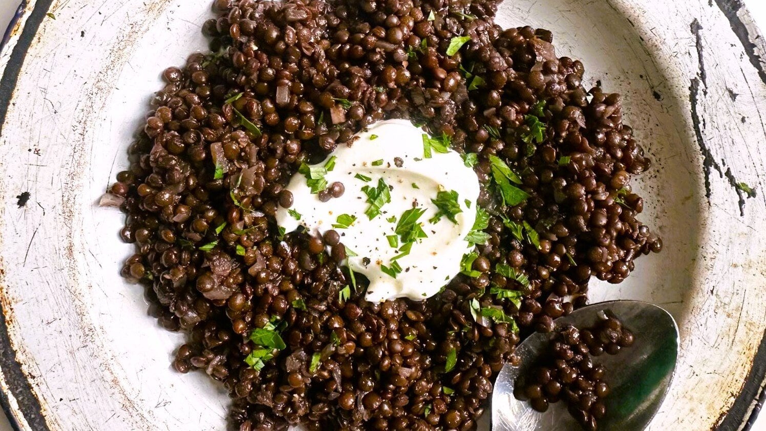 Black lentils (Beluga Lentils) with Balsamic Vinaigrette
