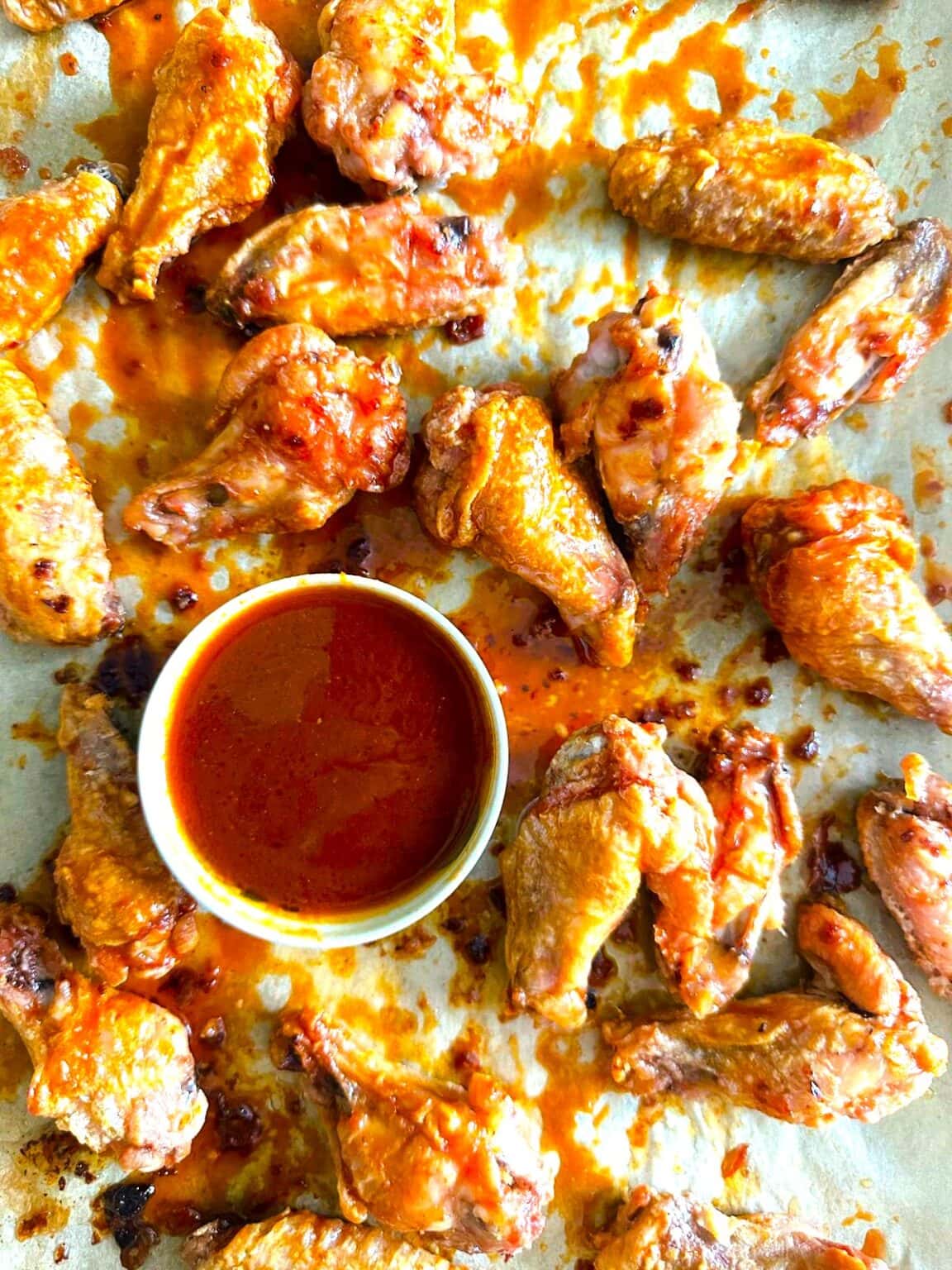 Crispy Gochujang Chicken Wings - Baked Not Fried - The Family Food Kitchen